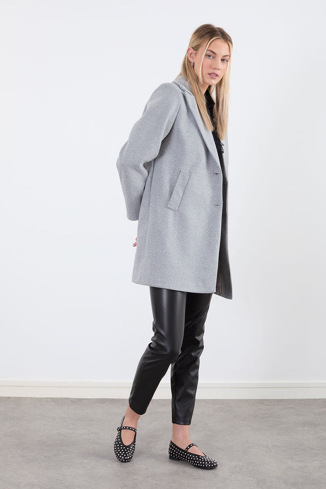 Grey Tailored Coat PD6008 Marc Angelo grey-tailored-coat-pd6008-marc-angelo
