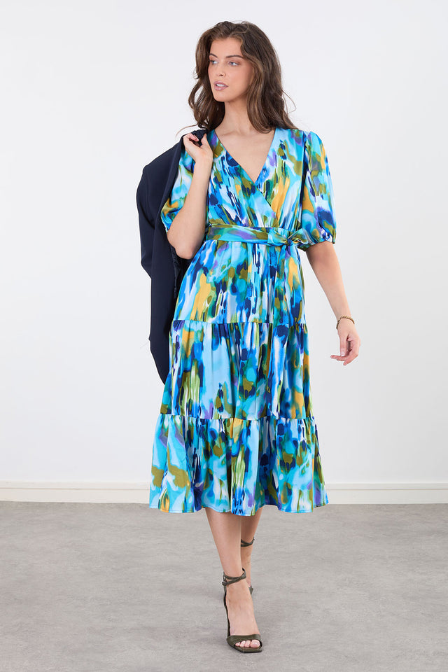 Marc Angelo Midi Dress MA1207 Blue